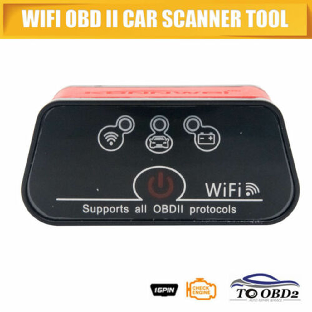WiFi OBD2 12V Car Diagnostic Wireless Scanner Tool For iPhone iOS ...