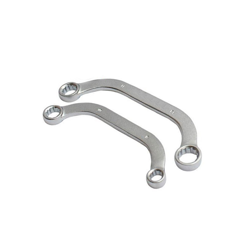 S Shape C Shape Bent Bend Shaped Bi Hex Ring Spanner Obstruction 8-22mm ...