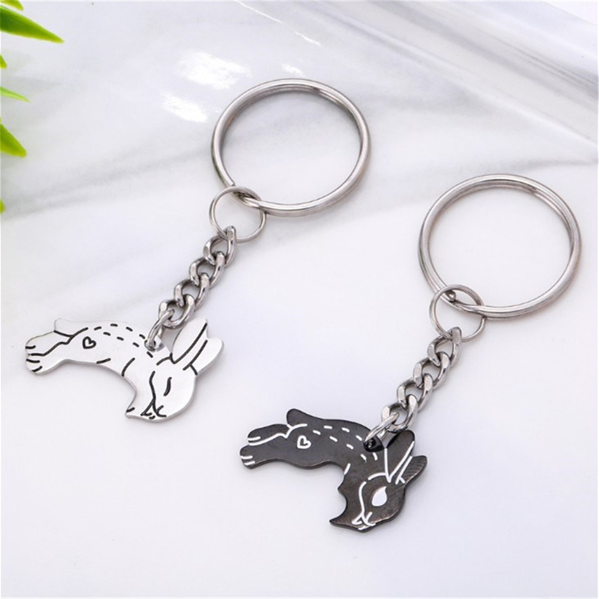 Stainless Steel Yin Yang Cat&Dog Otter Rabbit Necklace Stainless Steel Yin Yang Cat&Dog Otter Rabbit Necklace