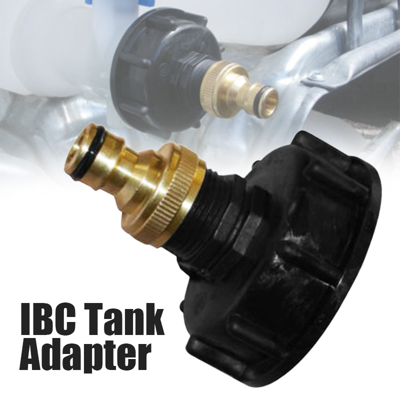 tooloflife IBC Adapter with Brass Bib Tap and Tap Connector Fits 1000l ...