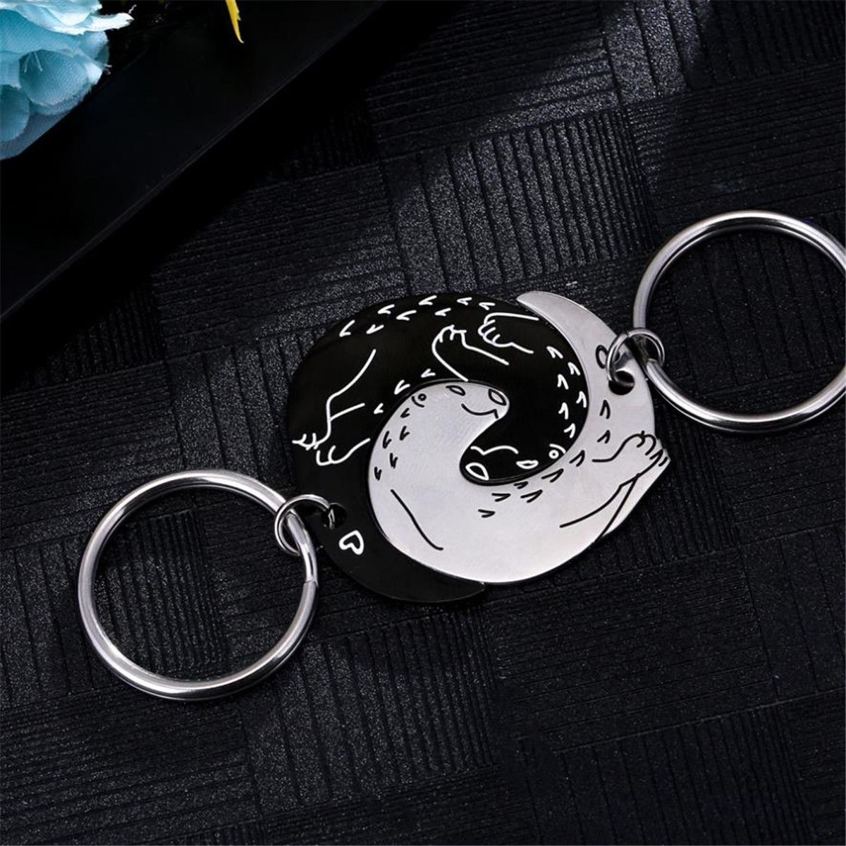 Stainless Steel Yin Yang Cat&Dog Otter Rabbit Necklace Stainless Steel Yin Yang Cat&Dog Otter Rabbit Necklace