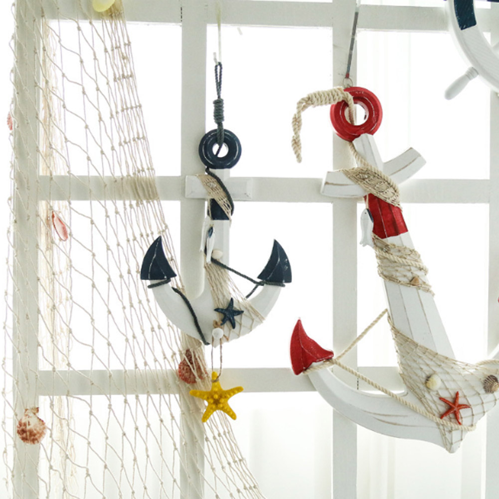 Decorative Fishing Net Wall Decoration Mediterranean Style for Home ...