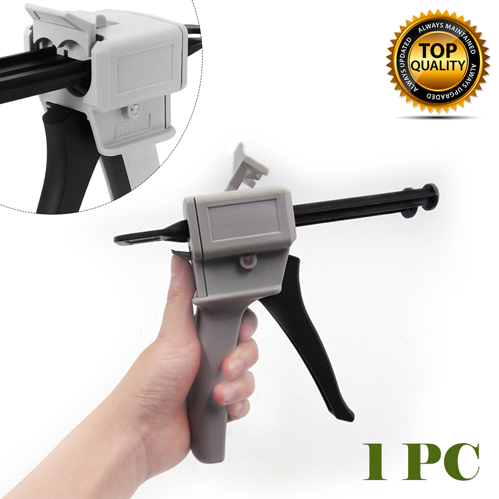 50ML AB Epoxy Glue Gun-Applicator Glue Adhesive Mixed 1:1 2:1 Handle Spread | eBay