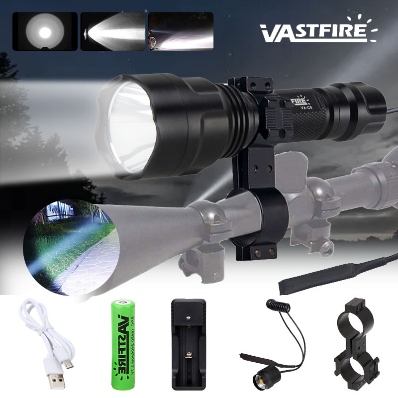 Купить Фонарик Vastfire Tactical Hunting Torch light 500yds Green Light ...