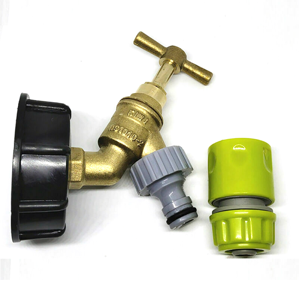 IBC S60X6 water tank outlet fitting/connector/adapter with range of tap ...