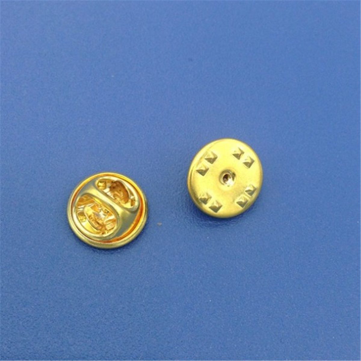 Gold/Silver Butterfly Clutch Pin Squeeze Clasps Metal Badge Hat Lapel ...