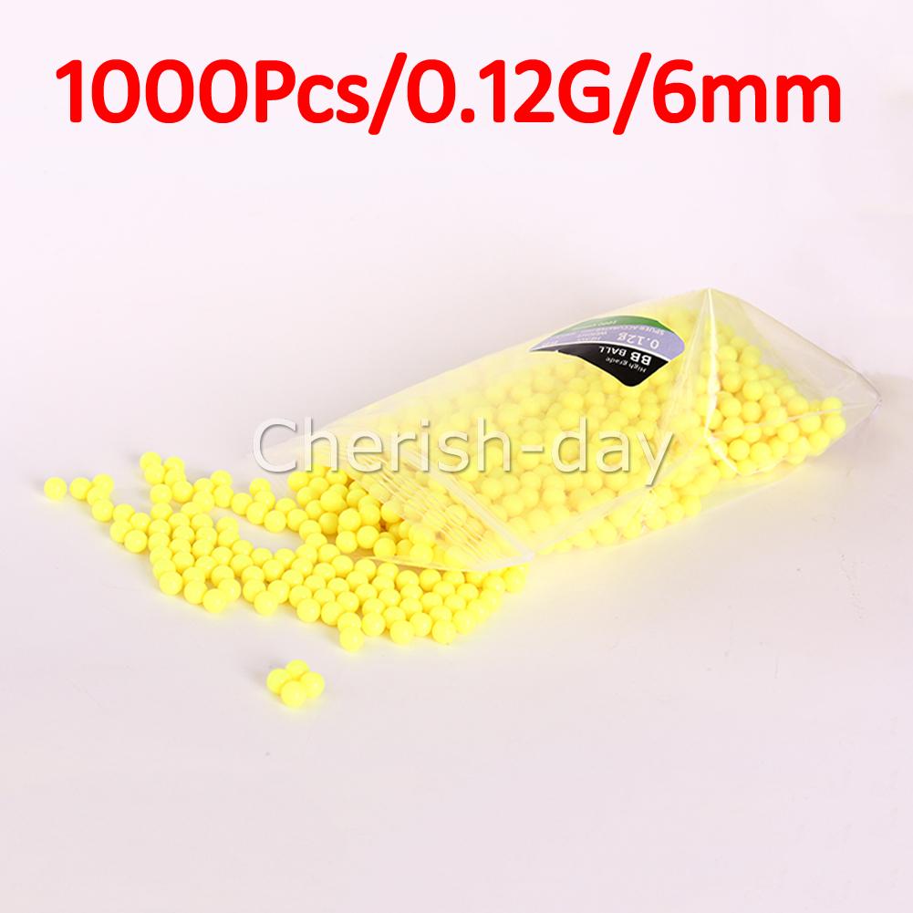 1000PCS Hard Airsoft Pellets BB Strikeball 0.12g, 6mm Tactical BB Balls ...