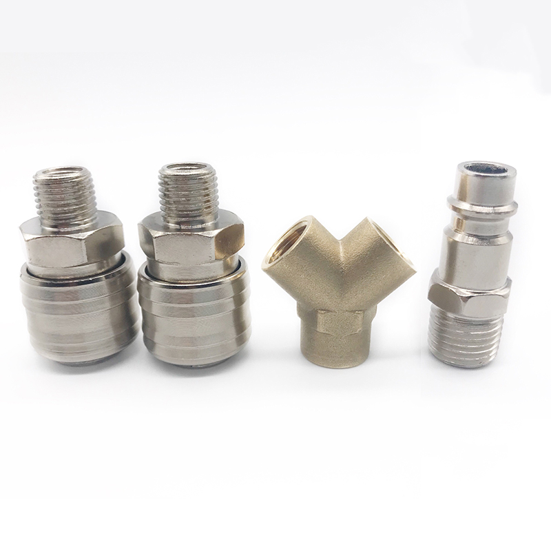 Airline Y Piece 3 Way EURO Quick Release Fittings for Compressor Air ...