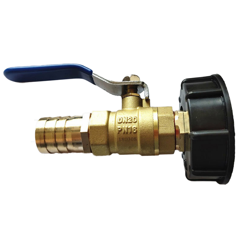 IBC S60X6 water tank outlet fitting/connector/adapter with range of tap ...