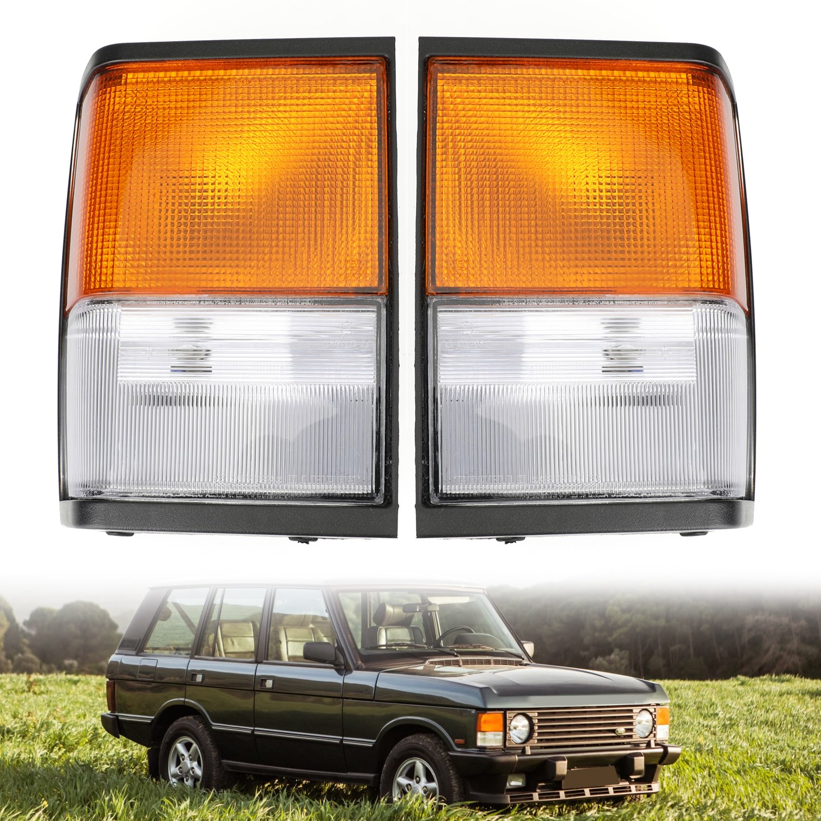 Corner Lamps New For Land Rover Range Rover Classic 1987-1995 Clear | eBay