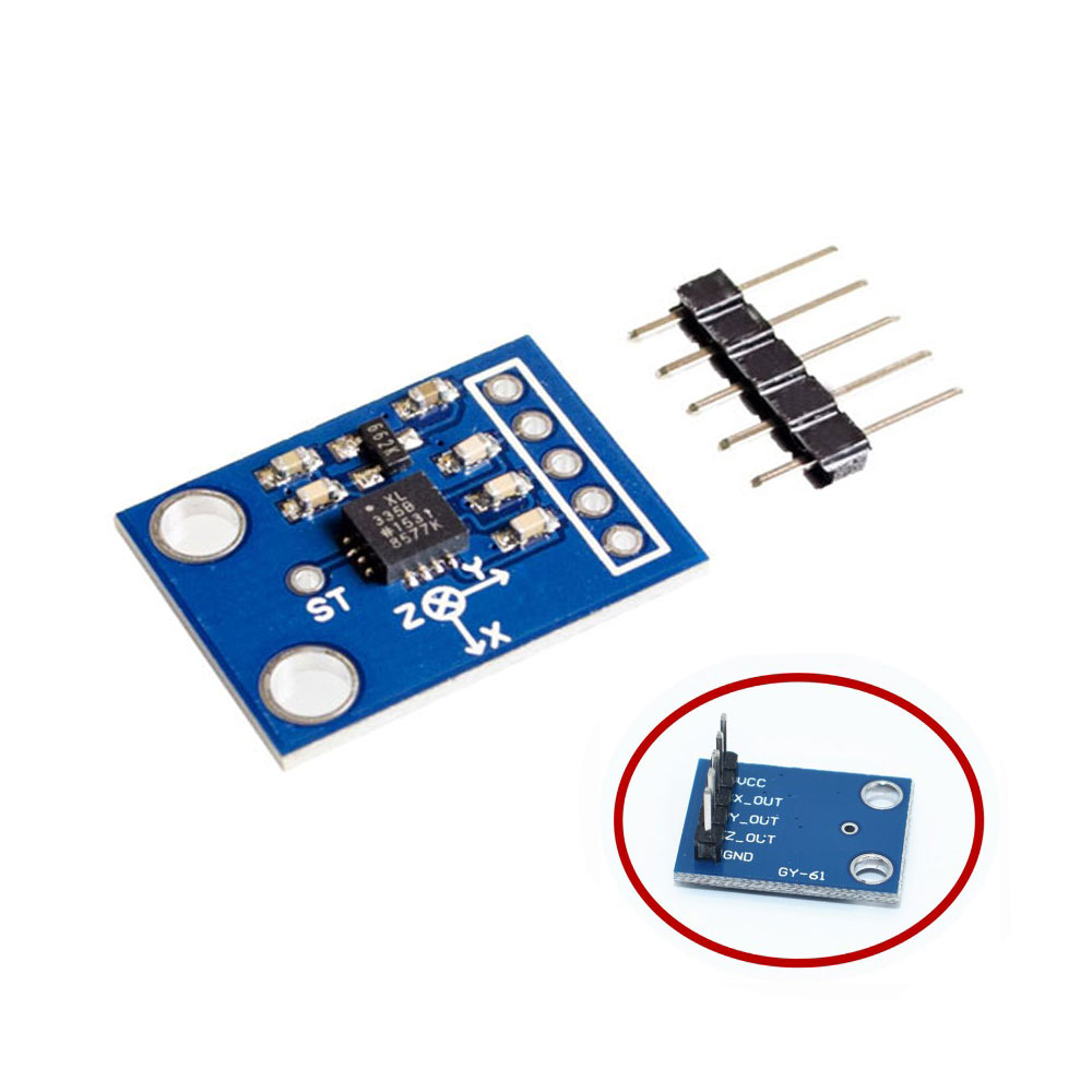 Adxl335 3 Axis Accelerometer Angular Transducer Module Analog Output For Arduino Ebay
