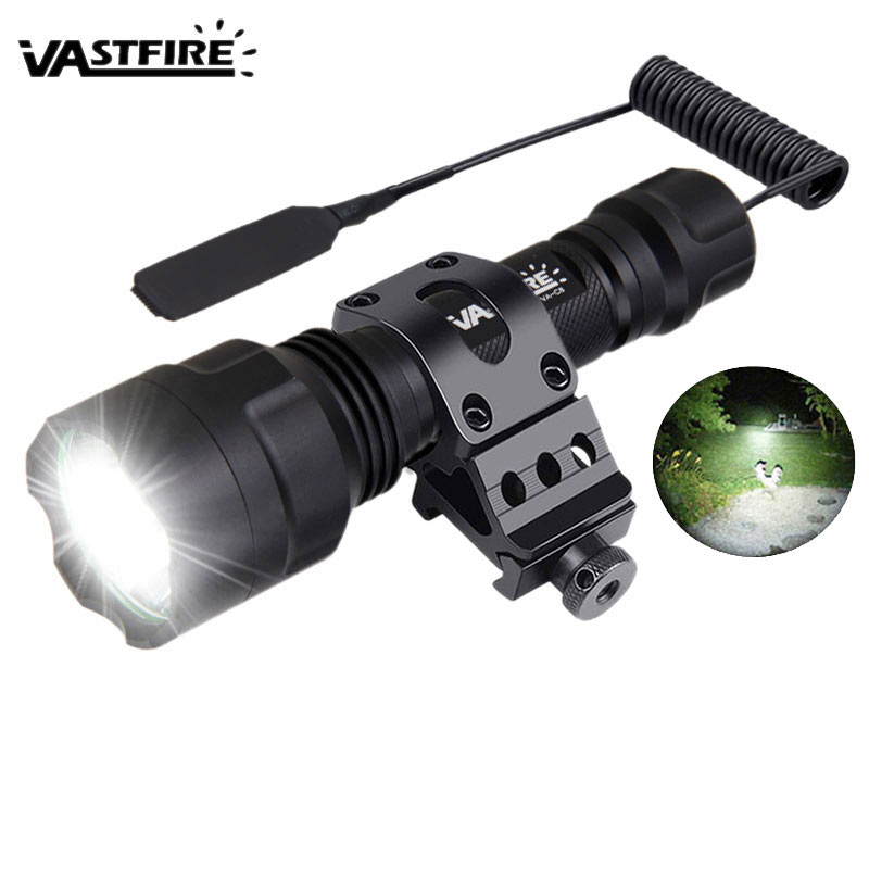Ultra Bright 6000LM LED Flashlight Tactical Weapon Gun Torch w/Offset ...