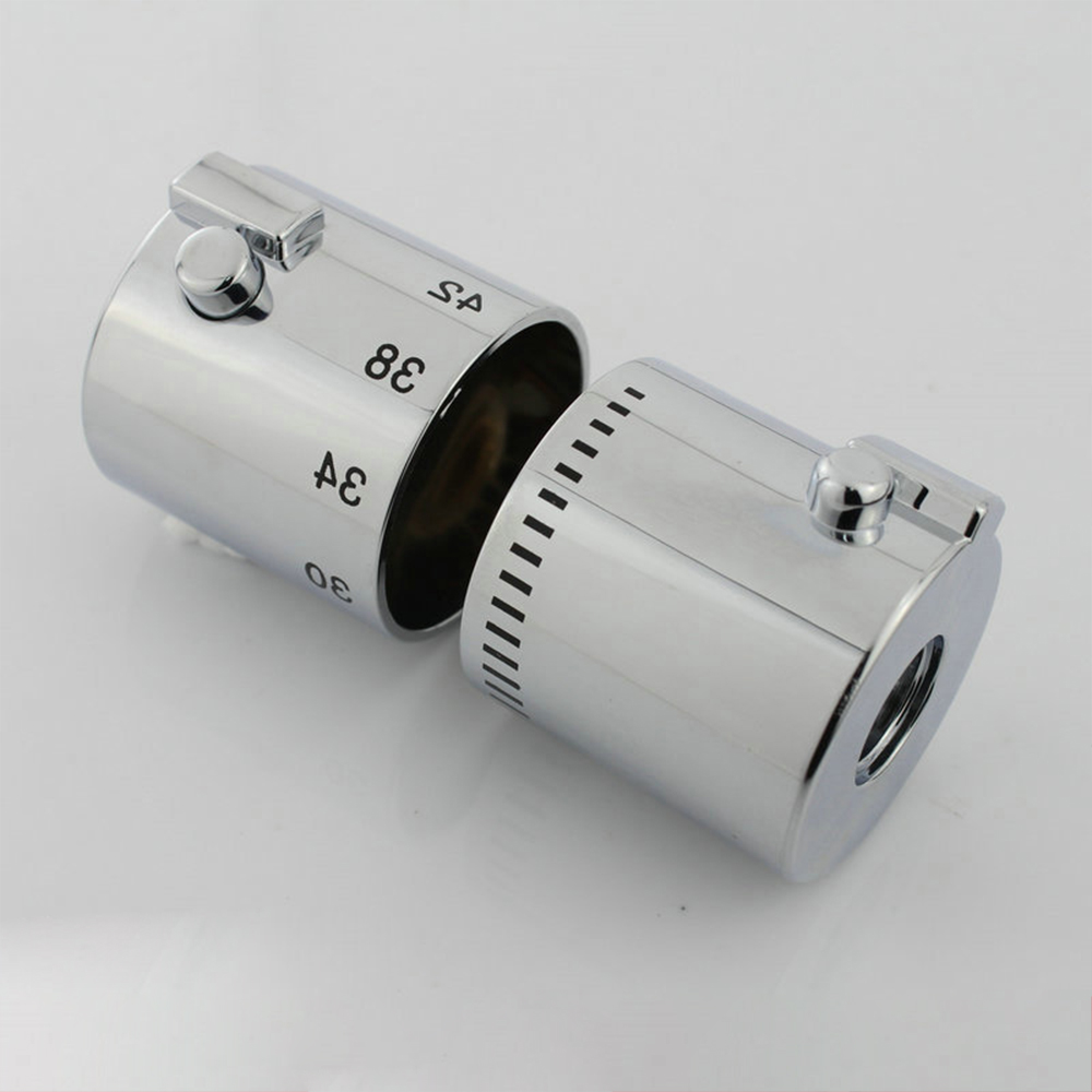 Shower Temperature Control Handle Knob Chrome Thermostatic Handle 1 ...