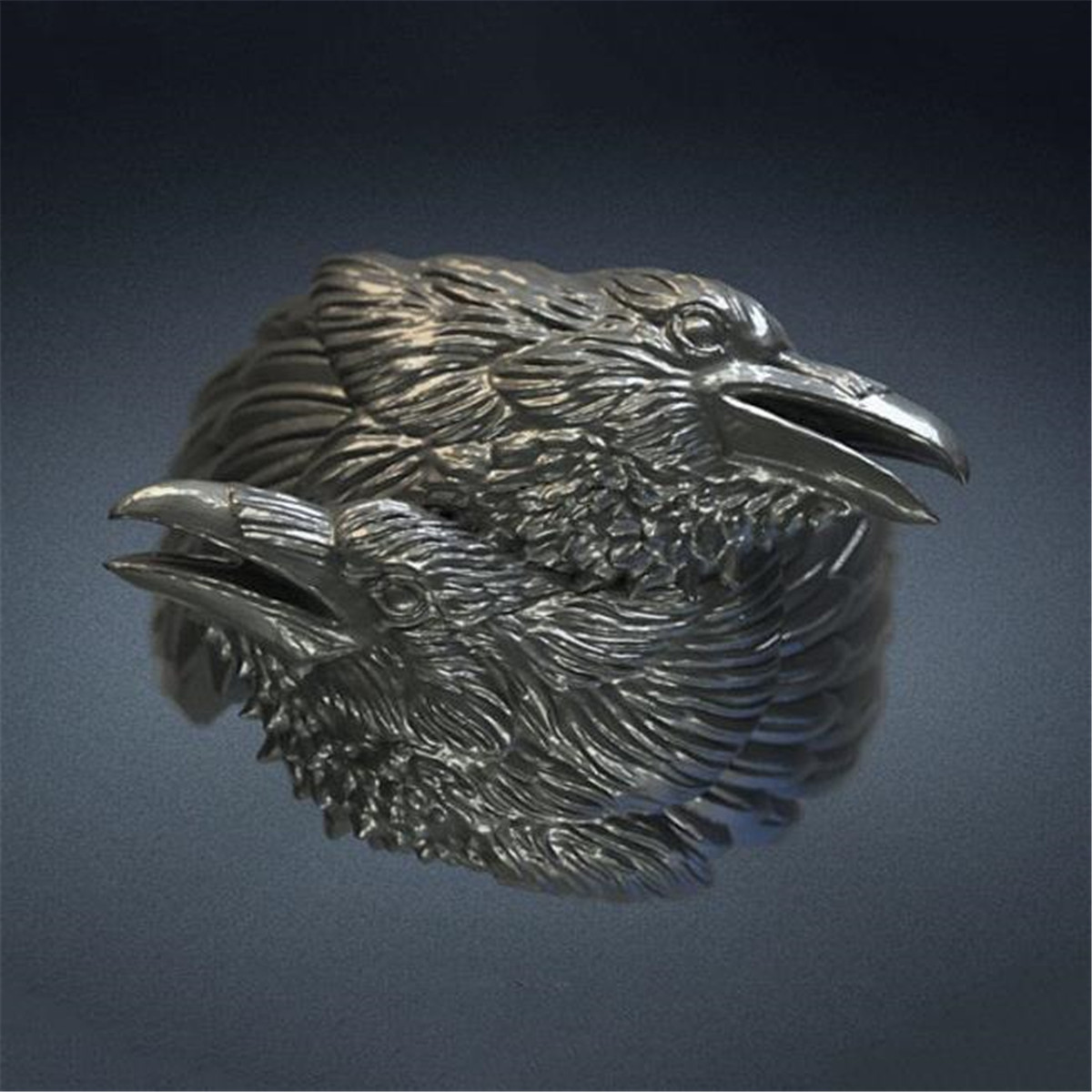 Ravens Ring Norse Mythology Odin Crow Stainless Steel Ring Nordic ...