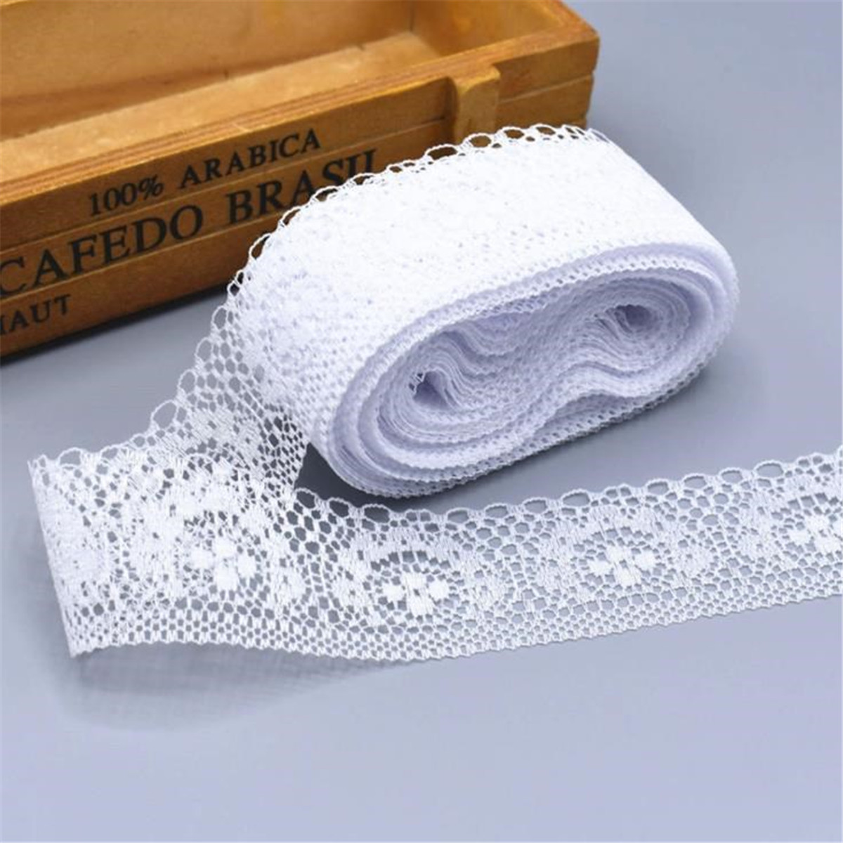 10 Yards/Roll Lace Ribbon 40MM Lace Trim DIY Embroidered For Sewing ...