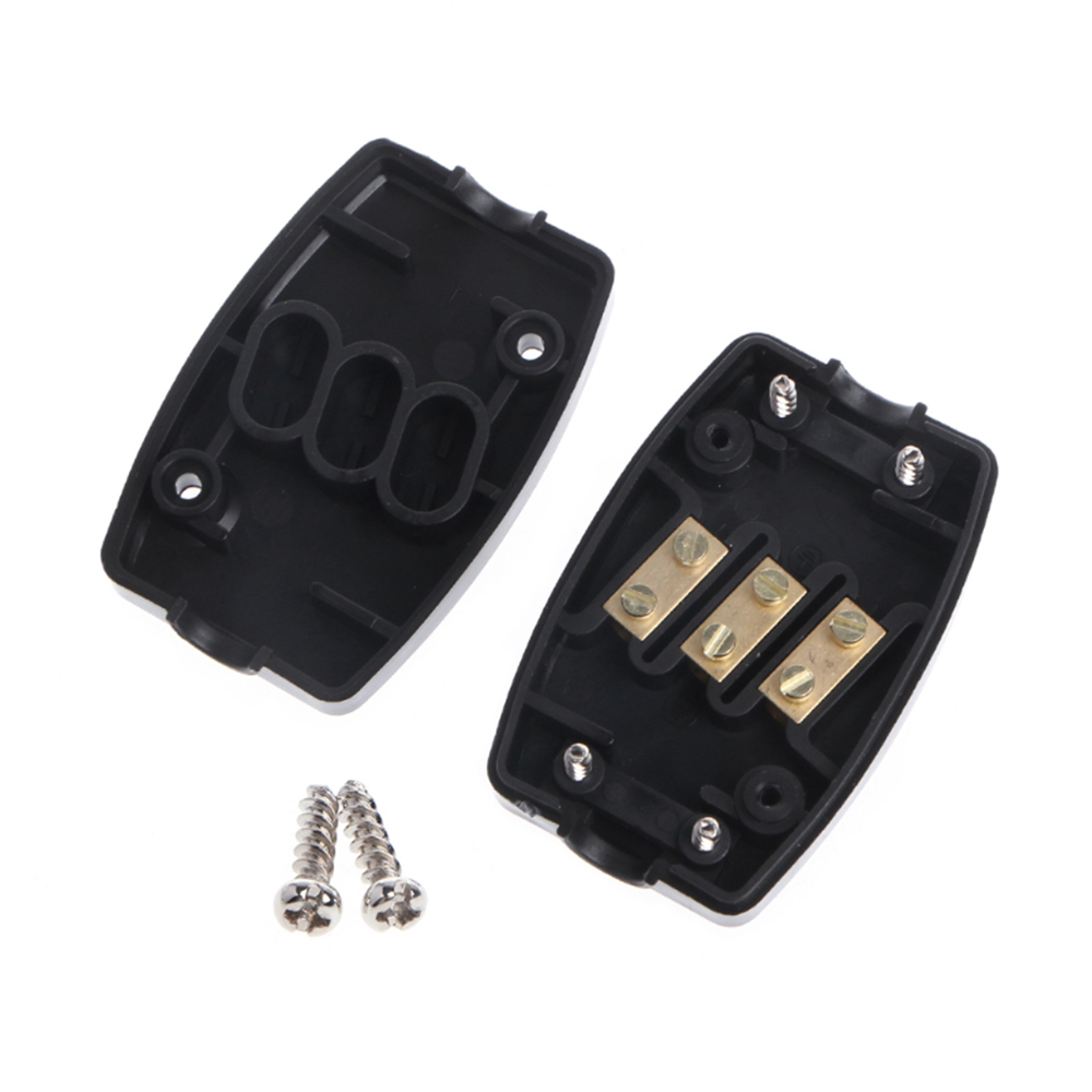 13A 3 Terminal In-Line Connector Box, 240V Mains Electric Cable Flex ...