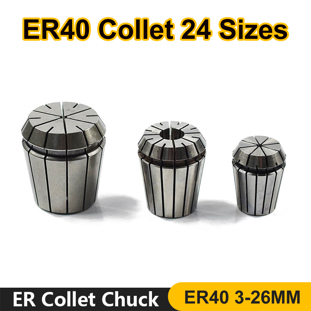 ER40 Collet All Sizes 3.0-26.0mm DIN6499B Quality Collets CNC Lathe ...