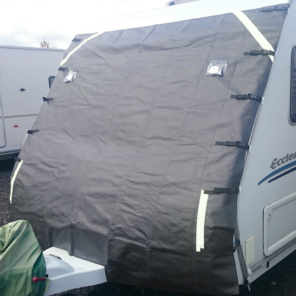 Camper Trailer Caravan Front Cover Towing Cover Chip Protection 2 Led