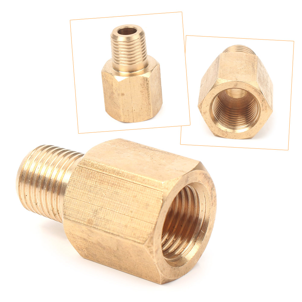 1 8 Female BSPT To 1 8 Male NPT Coupling Brass Pipe Fitting Gauge Adapter Nut EBay